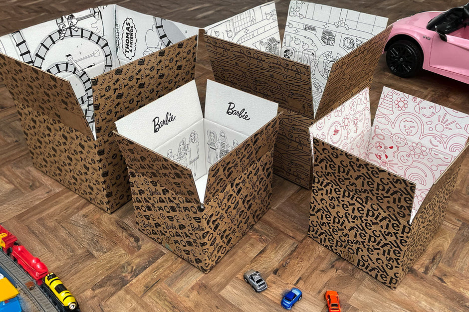 Mattel Gamified Unboxing with Custom Cardboard Boxes for Toys - TPC